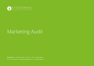 Strategic Marketing Audit Example | PPT