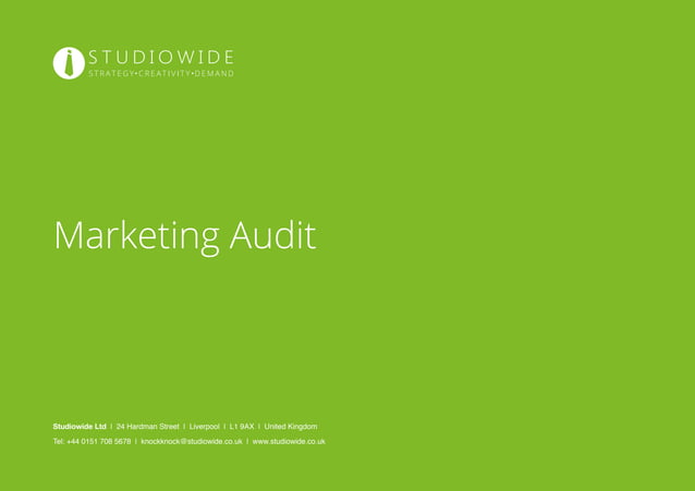 Strategic Marketing Audit Example | PPT
