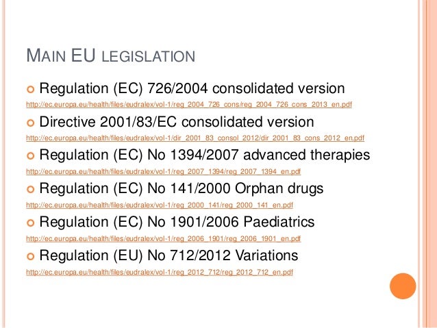 Marketing Authorisations In The Eu The Centralised Procedure