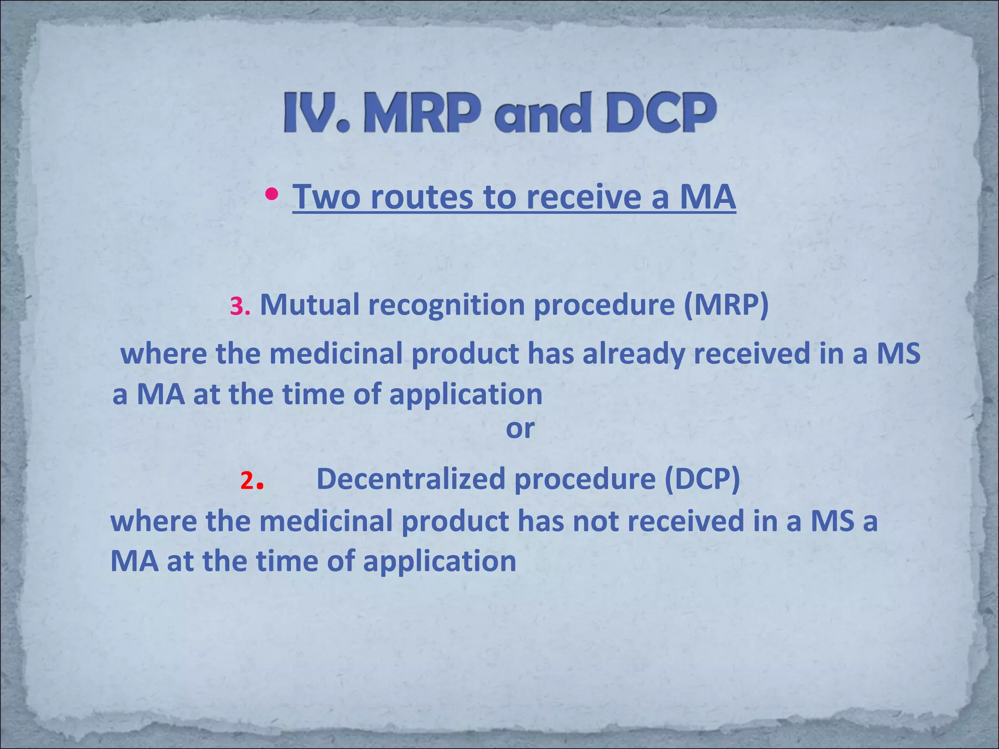 Marketing Authorization In The Eu | PPT
