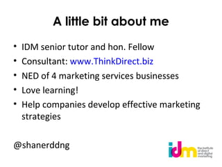 Marketing Automation Marketing Week Live 1014 IDM session | PPT