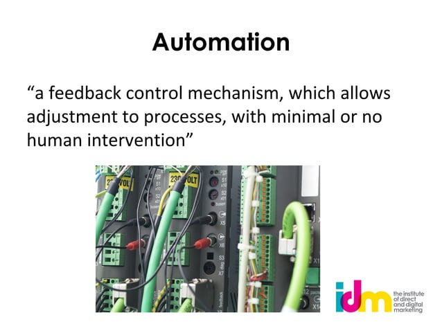 Marketing Automation Marketing Week Live 1014 IDM session | PPT