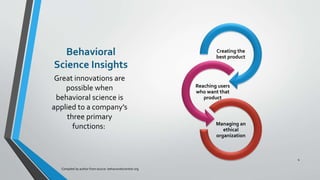 Marketing & Behavioral Science Part 1 of 3 | PPTX | Business | Business ...