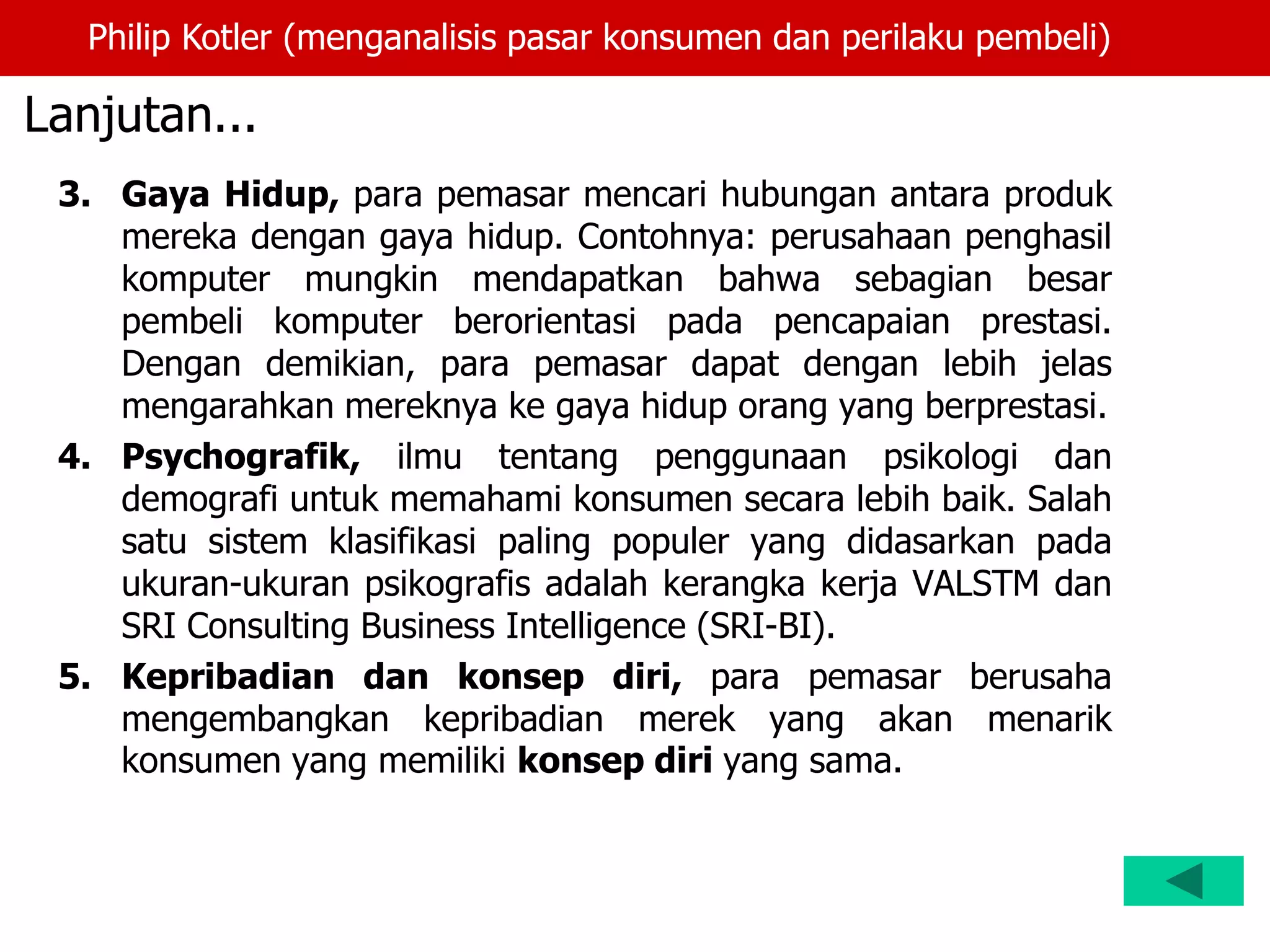 analisis pasar konsumen dan perilaku pembeli | PPT