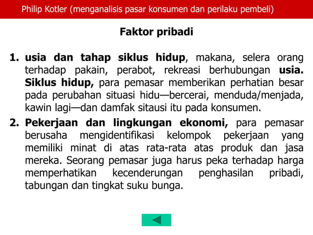 analisis pasar konsumen dan perilaku pembeli | PPT