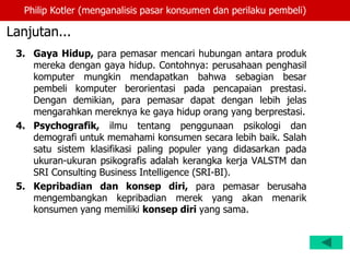 analisis pasar konsumen dan perilaku pembeli | PPT