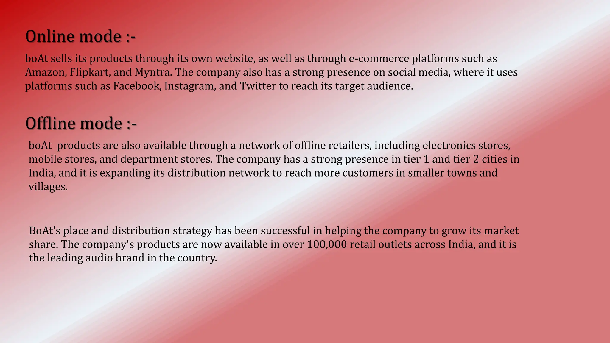 Marketing strategy of Boat lifestyle by JIMS College | PPTX