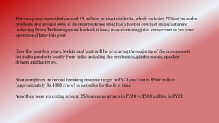 Marketing strategy of Boat lifestyle by JIMS College | PPTX