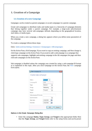 Marketing campaign process | DOCX