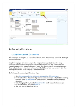 Marketing campaign process | DOCX | Email | Internet