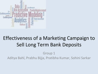Marketing campaign to sell long term deposits | PPTX