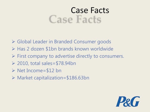 Procter & Gamble: Marketing Capabilities Case Study | PPT