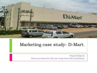 Marketing case study d-mart | PDF