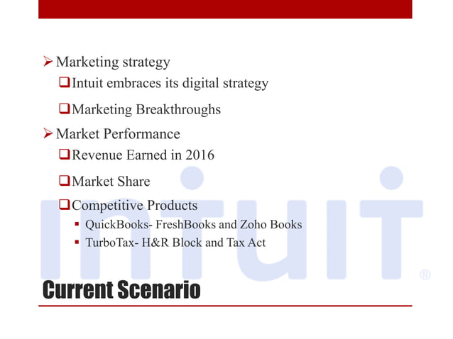 Marketing case study on intuit | PPT