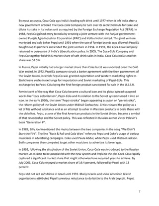 Pepsi Co Marketing from Scratch to 100 | DOCX | Marketing and ...