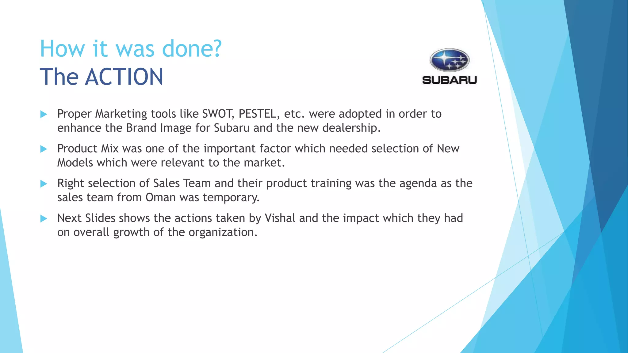 Marketing challenge subaru | PPT