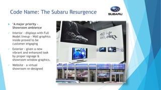 Marketing challenge subaru | PPTX