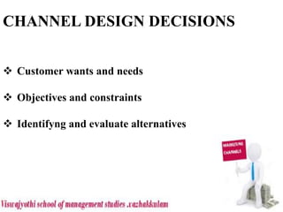 Marketing channel design | PPTX