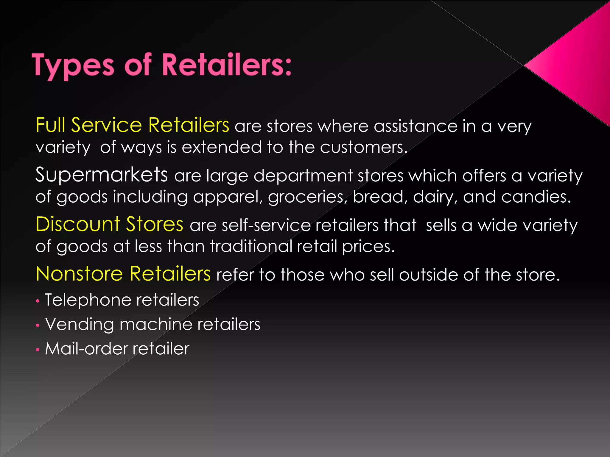 Marketing channels and Wholesaling/Retailing | PPTX