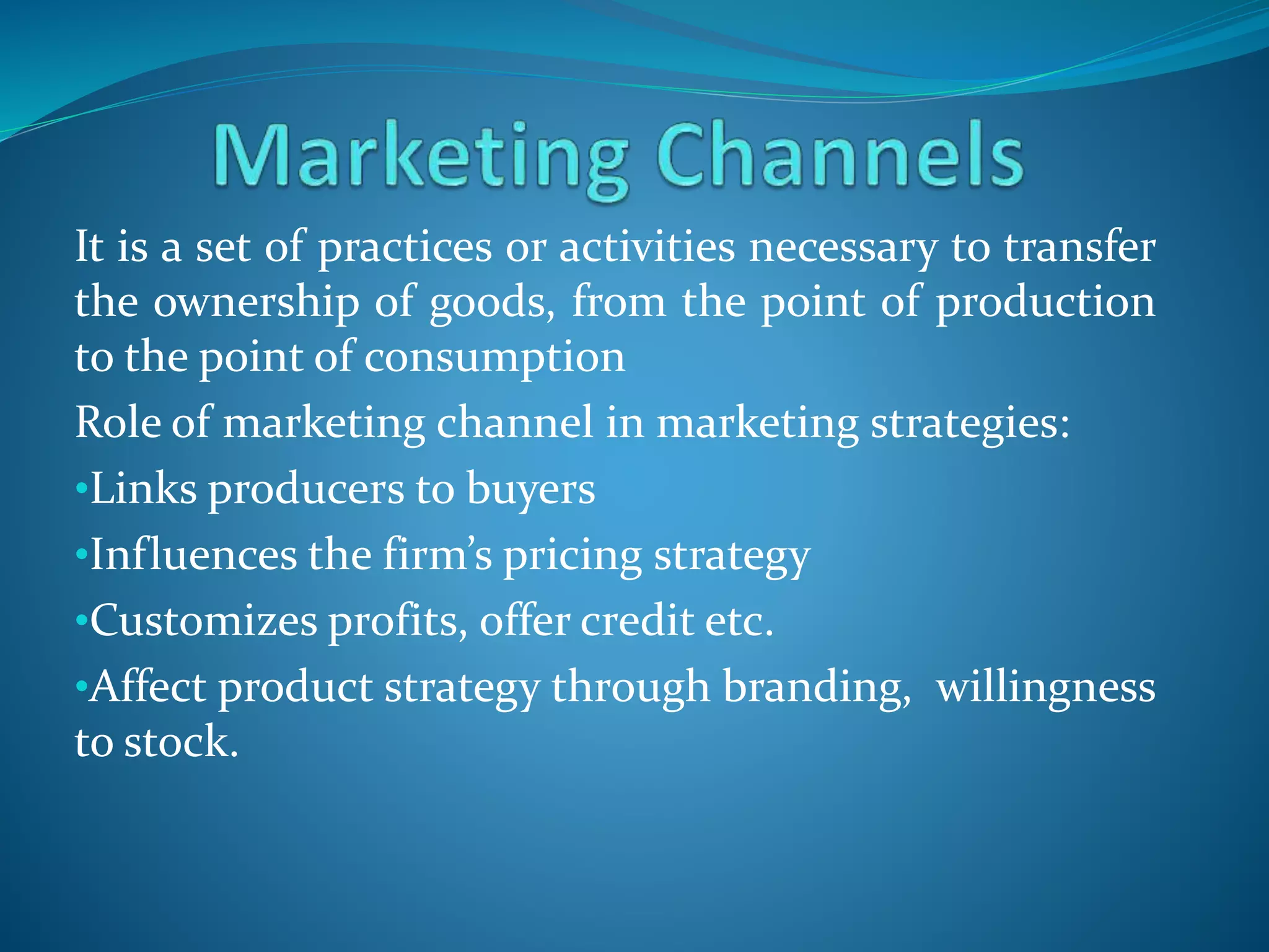 Marketing channels | PPTX