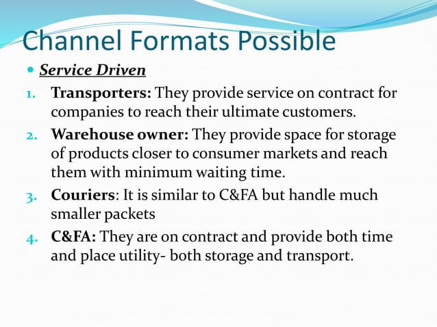 Marketing channels | PPT