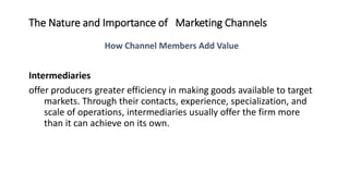 Marketing Channels on market search analysis | PDF | Logistics and ...