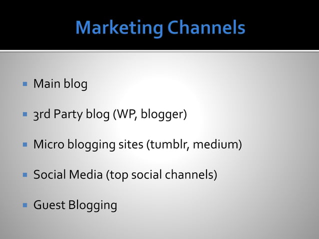 A Quick Guide on Target Audience, Marketing Channels, Content ...