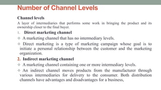 MARKETING CHANNELS & DELEVERING CUSTOMER VALUE.ppt