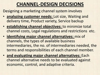 Marketing channels, retailers and wholesalers | PPTX