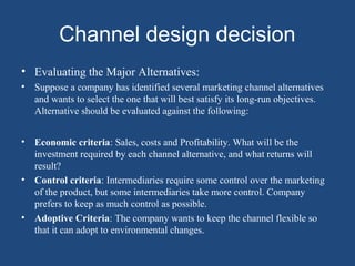 Marketing channel & supply chain management (principles of marketing) | PPT