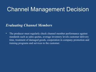 Marketing channel & supply chain management (principles of marketing) | PPT
