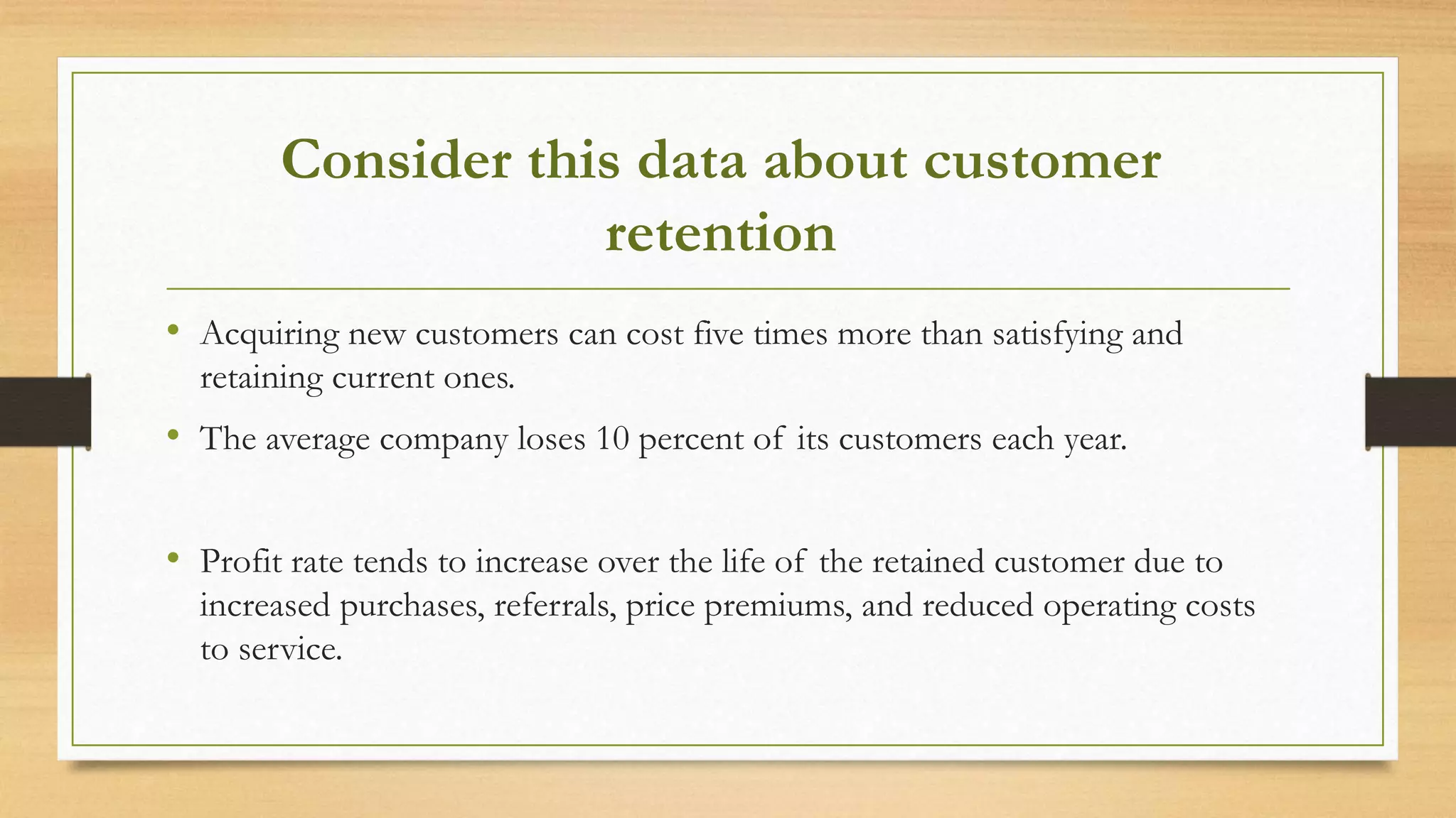 Creating long term loyality relationships.Chapter 5,Marketing Managment by Philip kotler,Kelvin ...