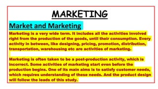 Marketing class XI CBSE | PPTX
