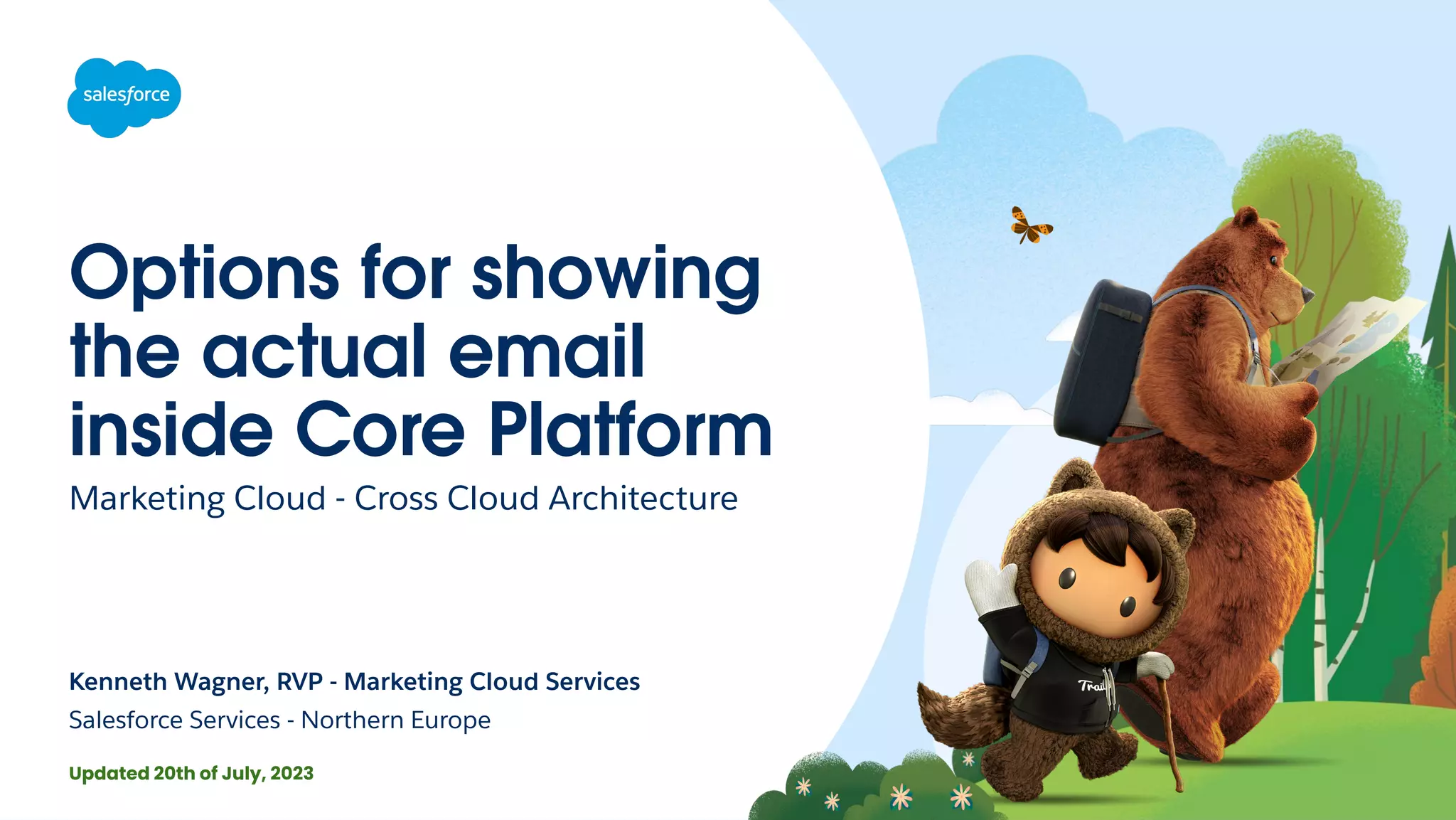Marketing Cloud - Cross Cloud Architecture - Showing Email in Core ...