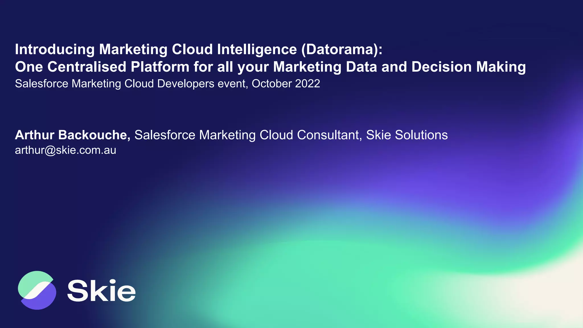 Salesforce Marketing Cloud Intelligence (Datorama) | PDF