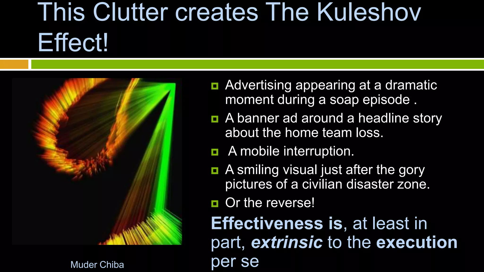 Marketing Communications and the Kuleshov Effect | PPT