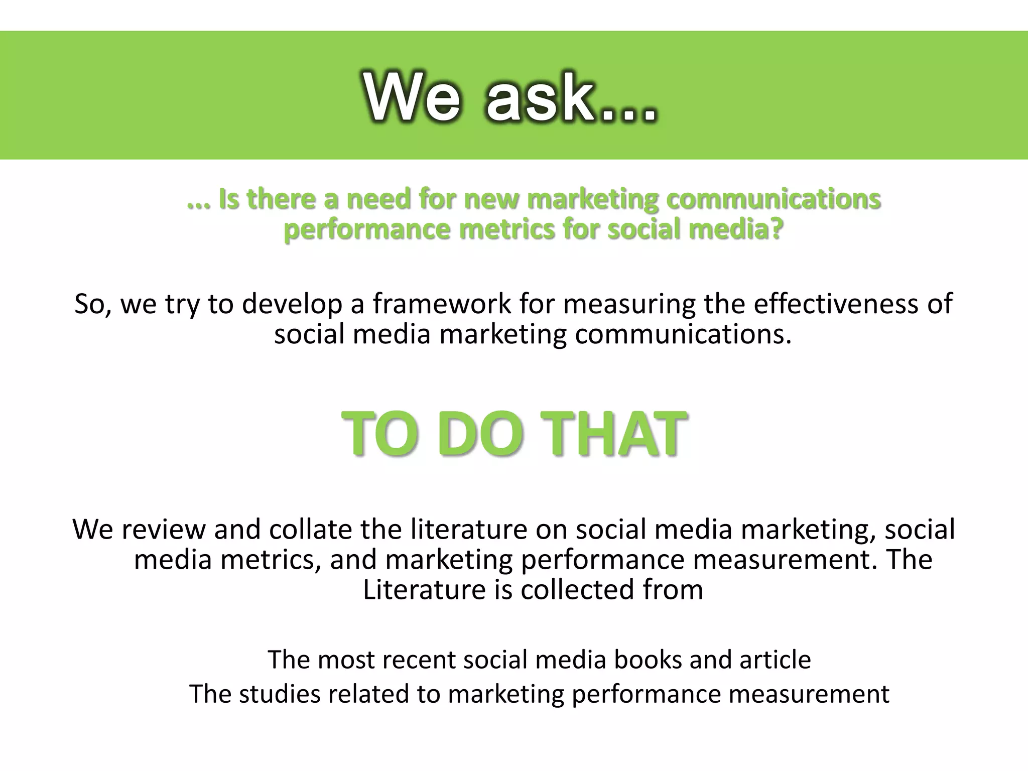 Marketing communications measurement | PPT