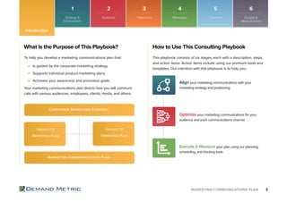 Marketing Communications Plan Playbook | PDF