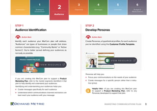 Marketing Communications Plan Playbook | PDF