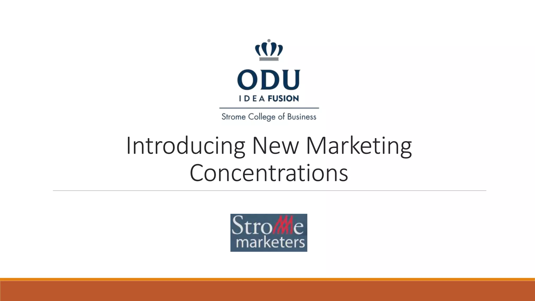 Marketing Concentration Information | PPT