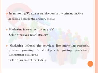 marketing and selling | PPTX