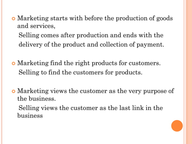 marketing and selling | PPTX