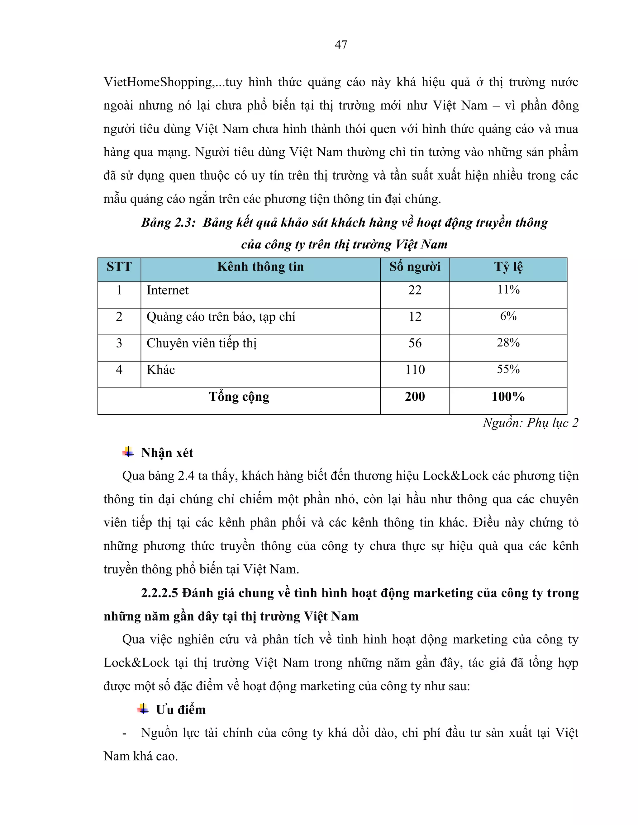 Đề tài Marketing công ty Lock&Lock, dụng cụ gia đình, nhựa, HAY! | PDF