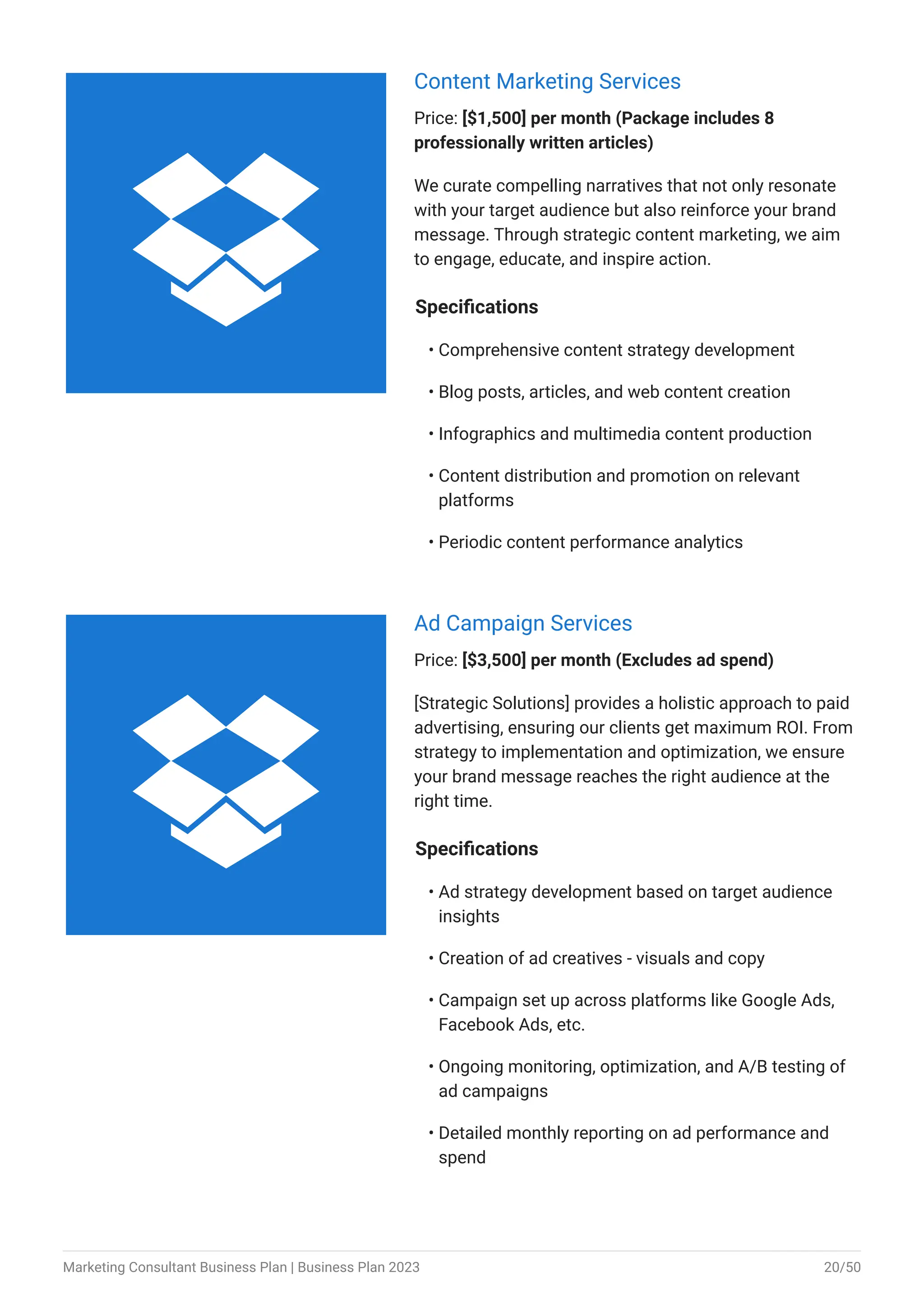 marketing consultant business plan | PDF