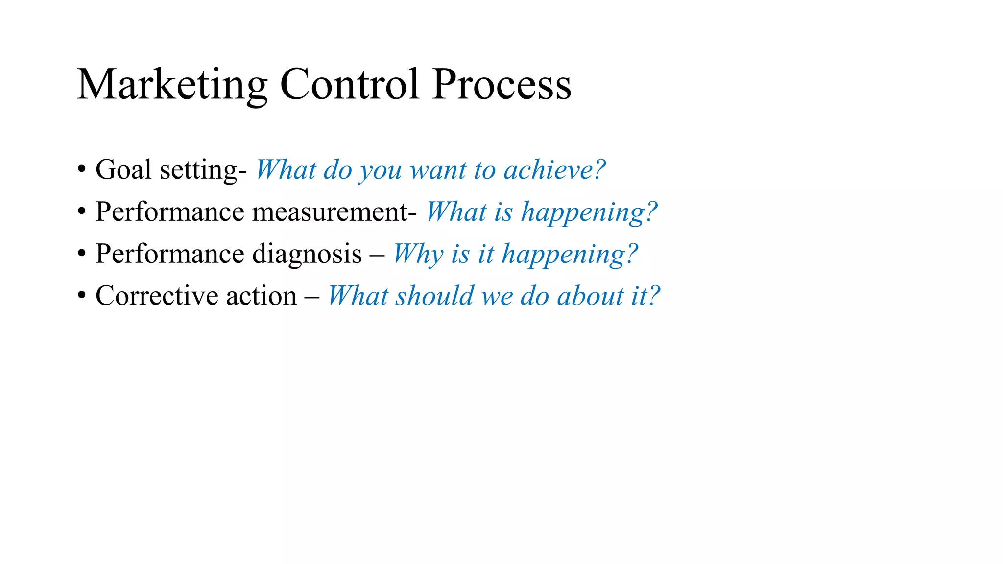 Marketing control | PDF