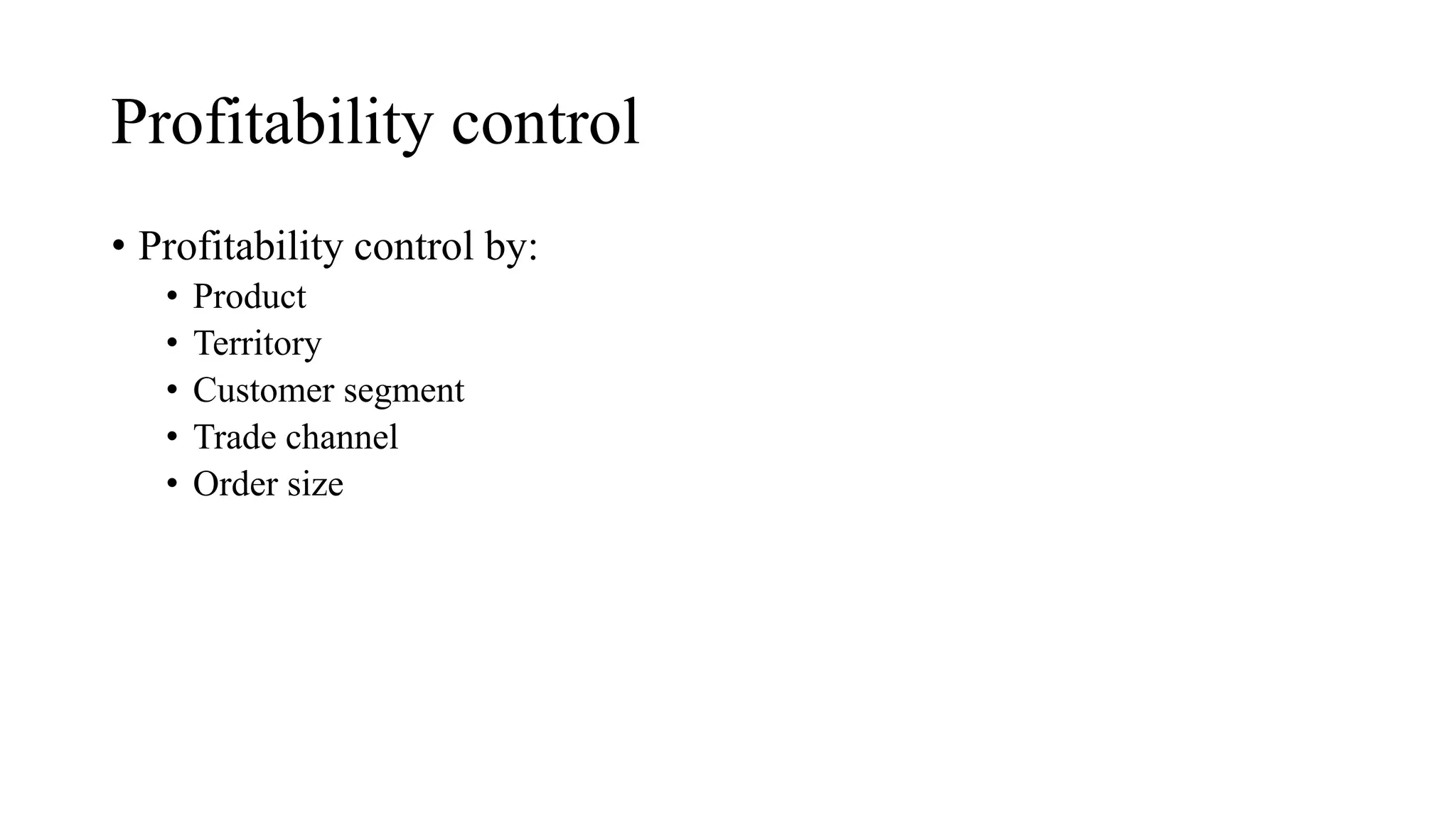 Marketing control | PDF