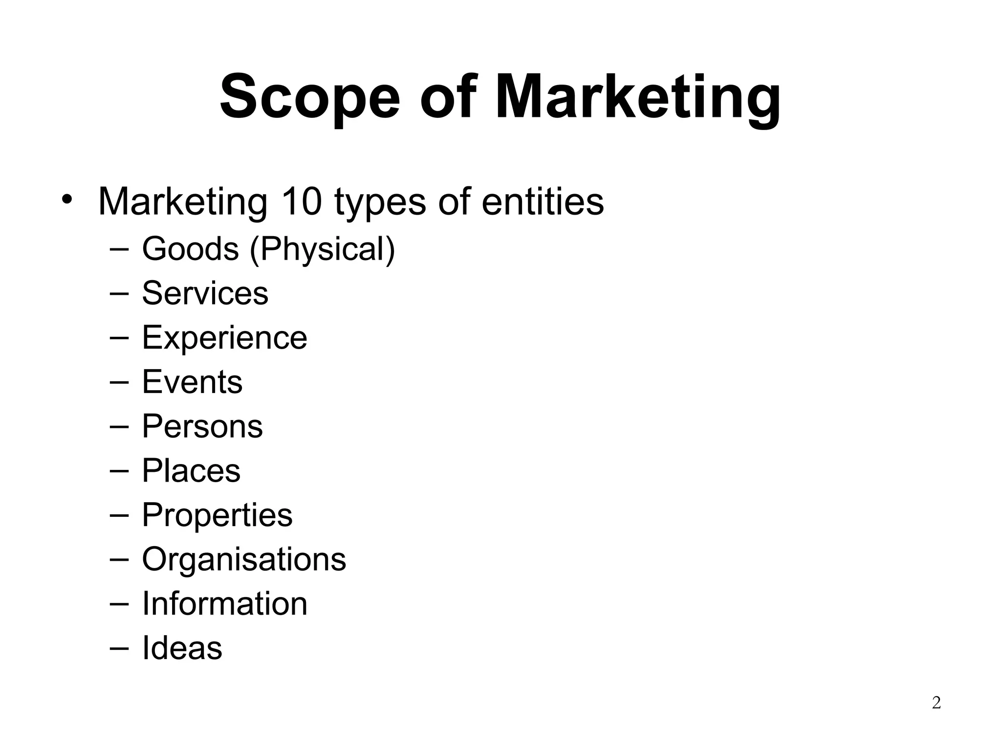 Marketing – core concepts | PPT