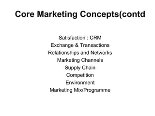 Marketing – core concepts | PPT