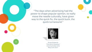 The Decline of Creativity in Marketing | PPTX | Advertising Industry ...