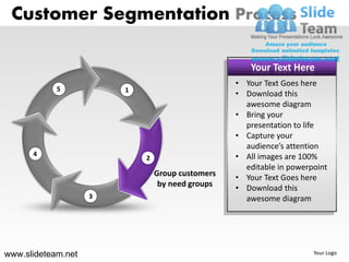 Marketing customer segmentation powerpoint ppt templates. | PDF ...